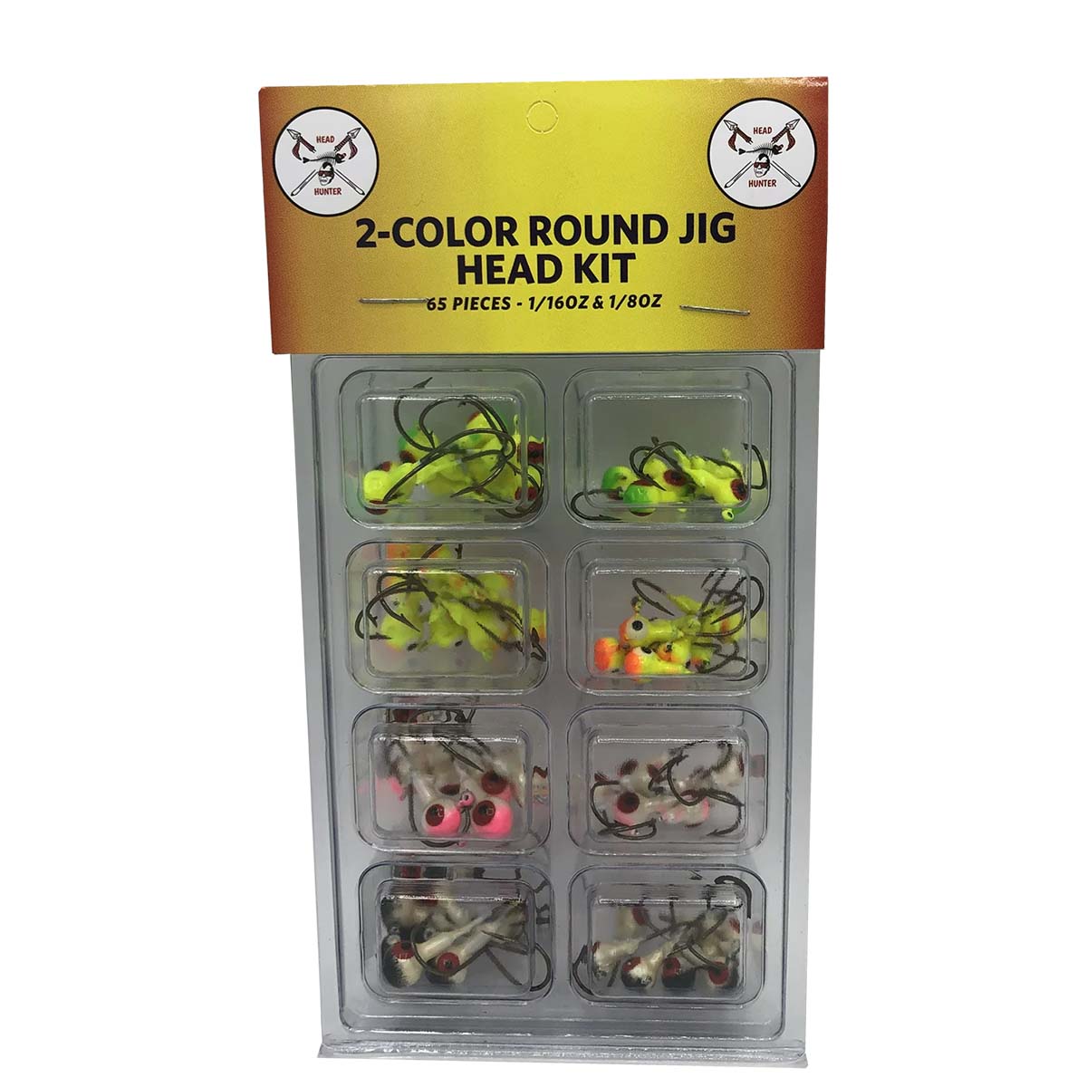 Head Hunter 2-Color Round Jig Head Kit – Head Hunter Lures LLC